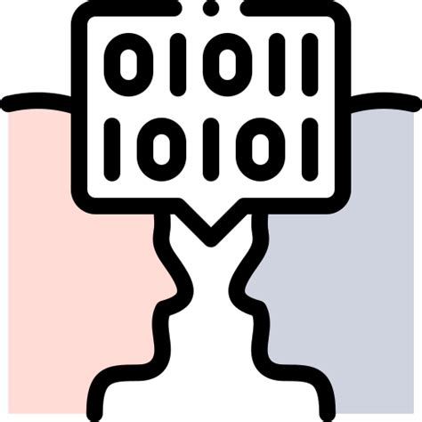 Binary Code Detailed Rounded Lineal Color Icon
