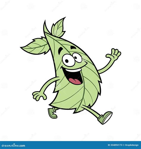 Adorable Giggles Zaatar Cartoon Character Stock Vector Illustration