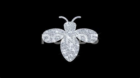 Bug Insect Nature Wasp Icon Shining Glitter Loop Blinking Particles