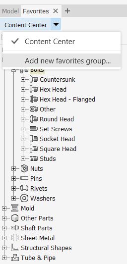 Solved Filter Out Imperial Parts From Content Centre Autodesk Community