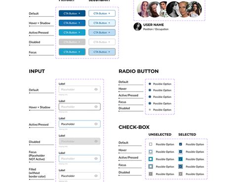 Ui Kit Sample Behance
