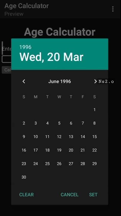 Simple Code From Html Css Js Age Calculator From Spck Editor
