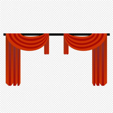 빨간 커튼 Png 일러스트 무료 다운로드 Lovepik