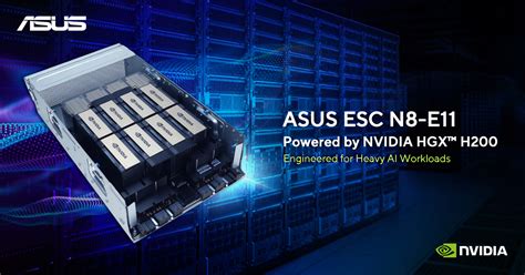 Asus Unveils High End Esc N8 E11 Ai Servers With Nvidia H200 Ai Gpus
