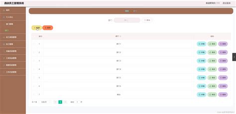 Java酒店员工管理系统ssm Csdn博客