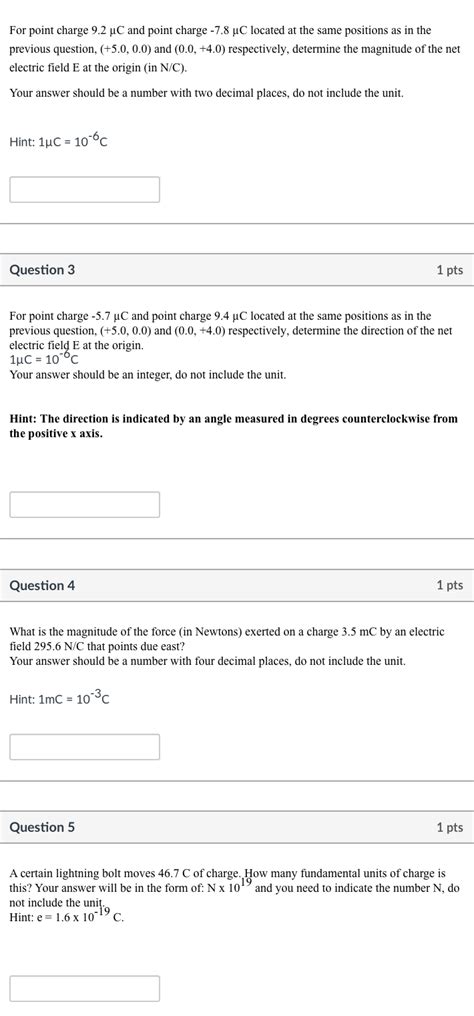 Solved Two Point Charges Qa And Qb Are Located At The X−y
