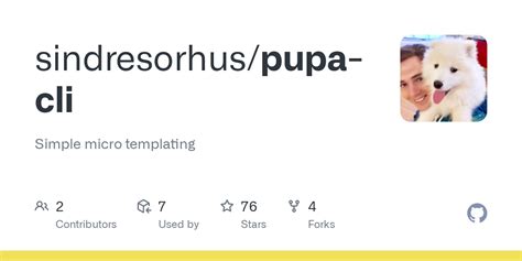 Github Sindresorhuspupa Cli Simple Micro Templating