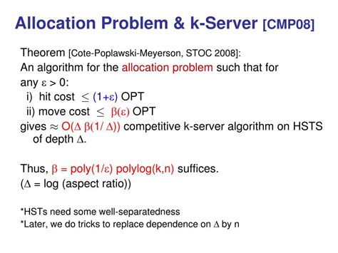 Ppt Online Algorithms Linear Programming And The K Server Problem Powerpoint Presentation