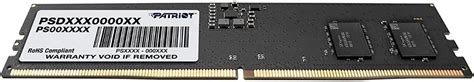 Patriot Signature Line Series 16 Gb Ddr5 1 X 16gb Module Desktop