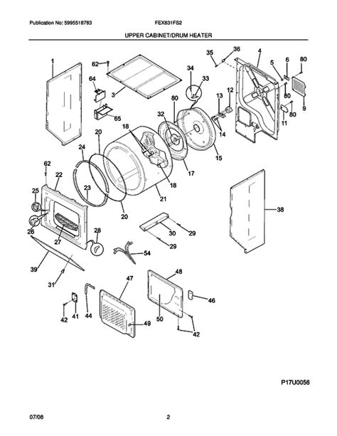 Frigidaire Fex831fs2 Washerdryer Partswarehouse