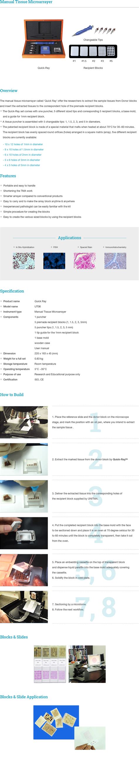 Manual Tissue Microarrayer Unitma