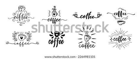 Coffee Vector Logo Text Word Design Stock Vector Royalty Free