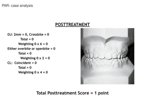 Peer Assessment Rating Par Orthodontic Index Ppt