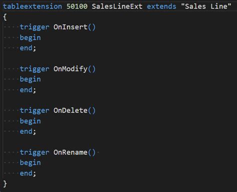 Nilesh Gajjar Business Central And Nav Table Trigger Available With Extended Table And Sequence