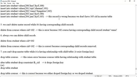 Constraints In Sql Server Foreign Key Constraint Part 1 Youtube