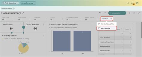 dashboard filter date range