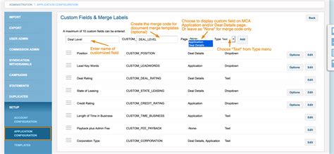 Can I Add Customized Fields To Mca Suite Mca Suite