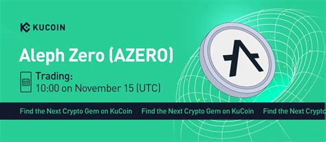 Aleph Zero Azero Gets Listed On Kucoin Bitcoin Insider