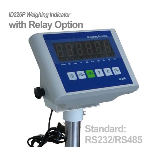 Green LED Display Plastic Weighing Indicator With Relay Output Platform Scale Indicator