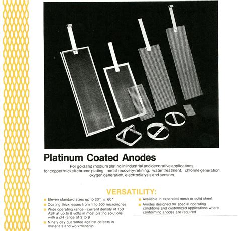 Plating Anodes Electronic Surface Technology