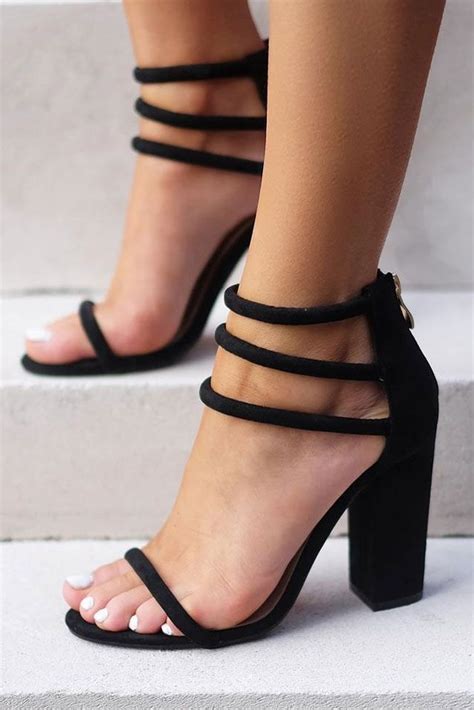 36 Hottest Black Strappy Heels Designs Strappy Heels Black High Heels Designer Heels
