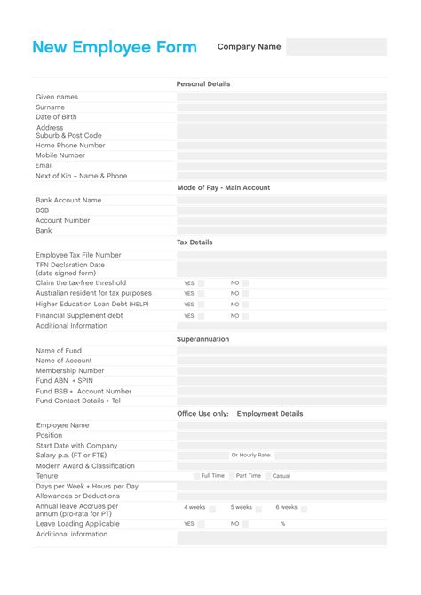 Free New Hire Paperwork Printable Forms Checklist Printables For