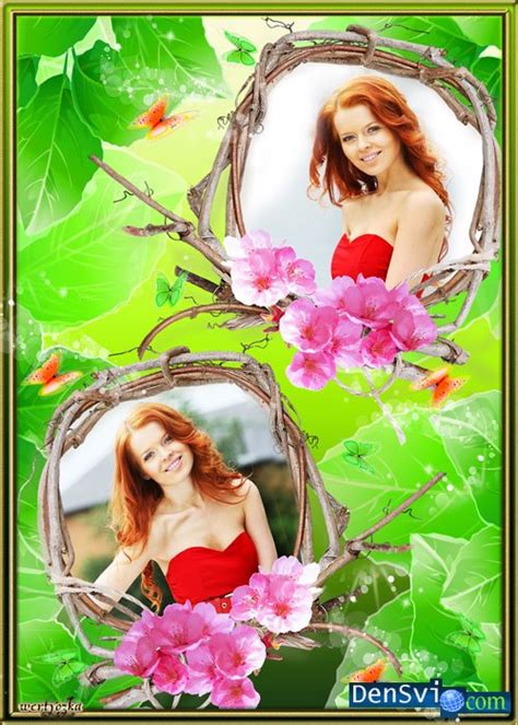 Весенняя рамка Фотошоп Всё для Фотошопа фоны шаблоны рамки онлайн Фотошоп