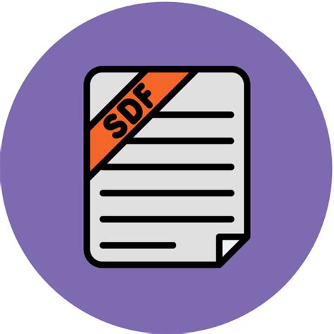 Sdf File Generic Color Lineal Color Icon