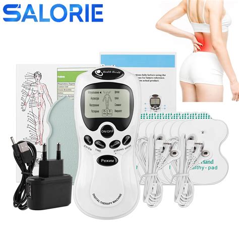 8 가지 모드 Tens Unit Ems 근육 자극기 물리 치료 미세 전류 저주파 펄스 셀룰라이트 방지 전기 바디 마사지기 Ems Aliexpress