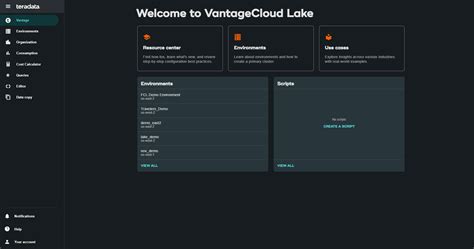 Getting Started With Vantagecloud Lake Teradata Developers Portal