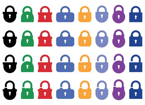 Opened And Closed Padlock Icon In Flat Style Lock Vector Illustration Security Check Sign