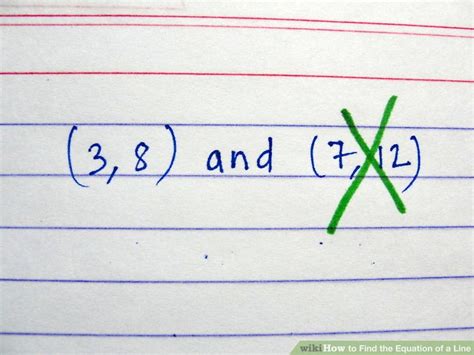 5 Ways To Find The Equation Of A Line WikiHow
