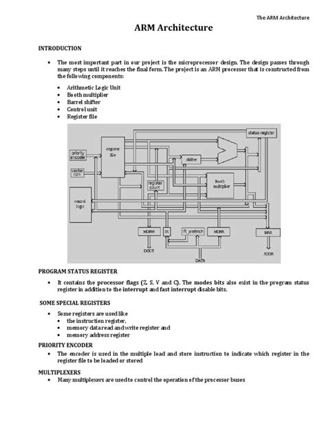 arm architecture pdf arm architecture central processing unit
