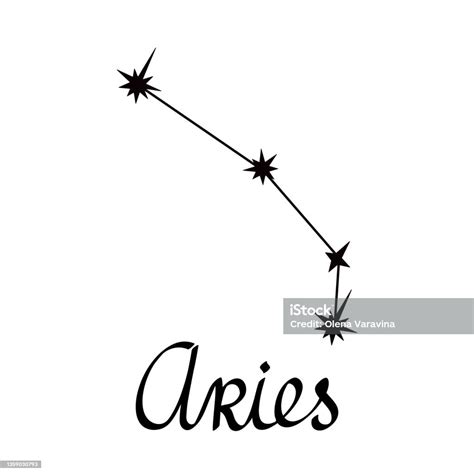 조디악 별자리 컬렉션 간단한 벡터 일러스트레이션 향후 이벤트 예측을위한 양자리 점성술 별자리 기호 라인과 연결된 별 0명에 대한 스톡 벡터 아트 및 기타 이미지 Istock