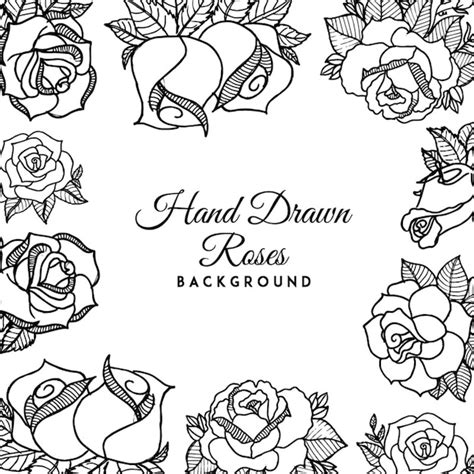 Fondo De Rosas En Blanco Y Negro Flor Color De Rosa Negro Sobre Fondo