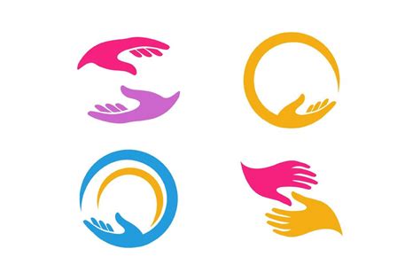 Helping Hand Logo Vector Art Icons And Graphics For Free Download