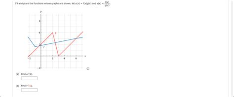 Solved If F ﻿and G ﻿are The Functions Whose Graphs Are