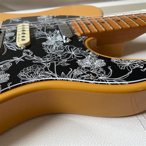 Ibanez Pickguard • Floral 14 • Rg Series • Custom Pickguard • Graphic • Stormguitar Etsy