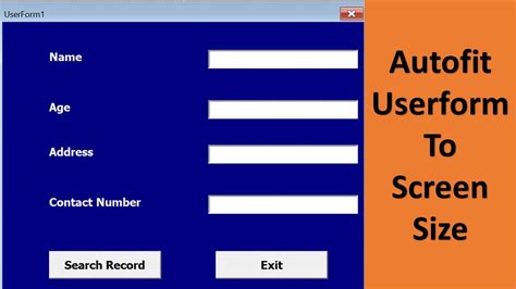 Vba Userforms Excel Are Same Font And Size But Display