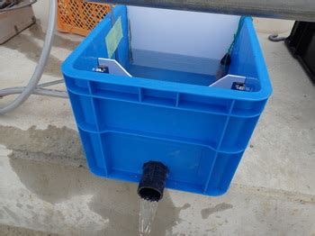 三角堰ノッチタンク 土と水を考える