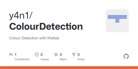 Github Y4n1colourdetection Colour Detection With Matlab