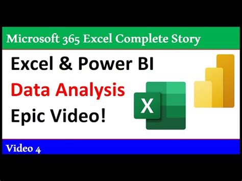 Excel Power BI Data Analysis Complete Class In One Video 365 MECS