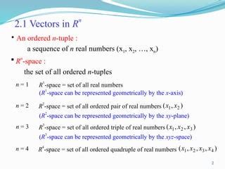 Lecture 2 Vector Spaces 24 1 Linear Algebra Pptx