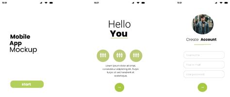 Mobile App Mockup Figma