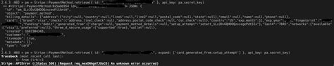 Getting Error 500 While Retrieving Payment Method With Expand `card