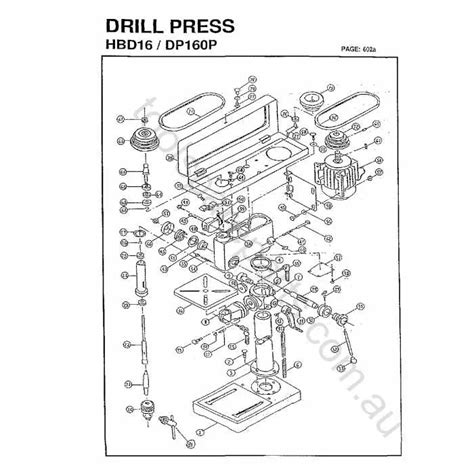 Craftsman Drill Press Parts Diagram And Assembly Guide