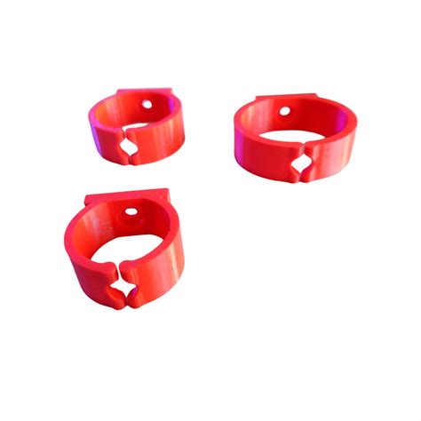 Cable Clips 10 Pack Aqua Print