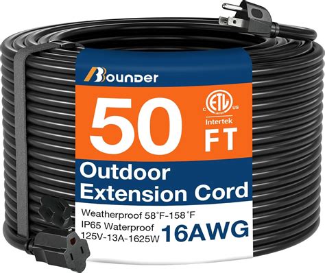 Bbounder 50 Ft Outdoor Extension Cord Waterproof Review