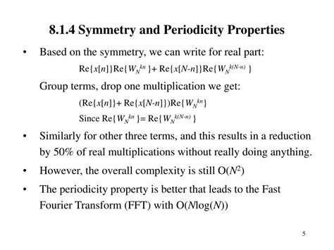 Ppt 81 Introduction 82 Goertzel Algorithm 83 Fast Fourier Transform Fft 84 Inverse Fft