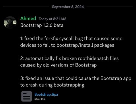 RootHide Bootstrap Updated To Version 1 2 6 Beta With Bug Fixes Improvements